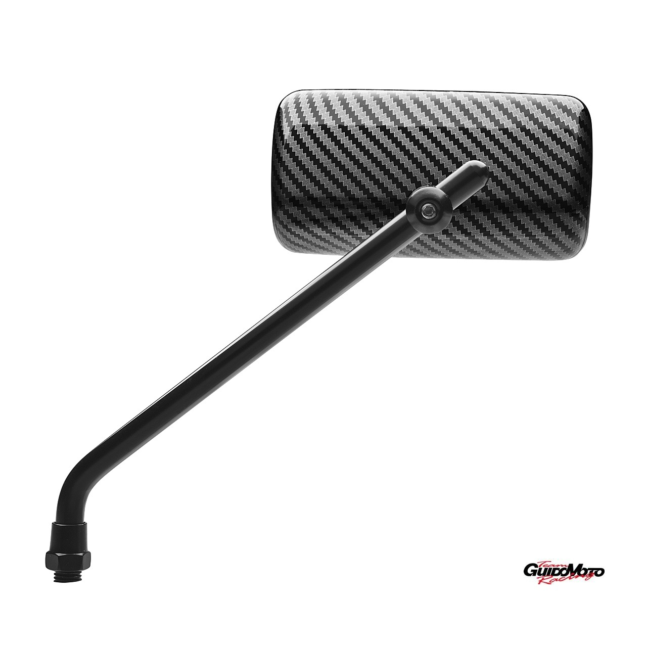 F7665 COPPIA SPECCHI FAR CARBON LOOK RETTANGOLARI FILETTO D.10 P.1,25 ...