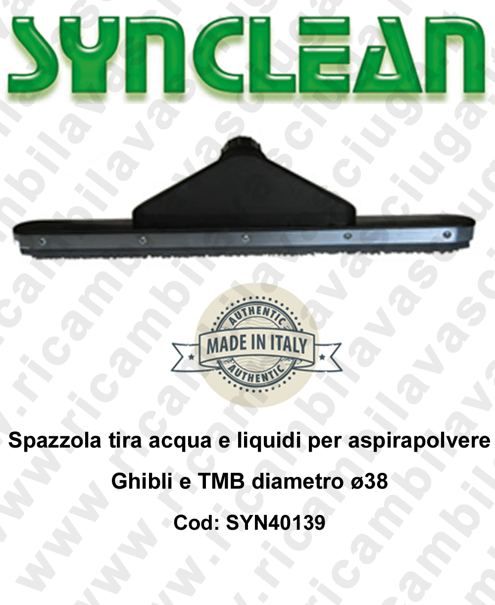 SPAZZOLA VENTOSA Ø 38 SYN40139 SYNCLEAN per aspiraliquidi GHIBLI ...