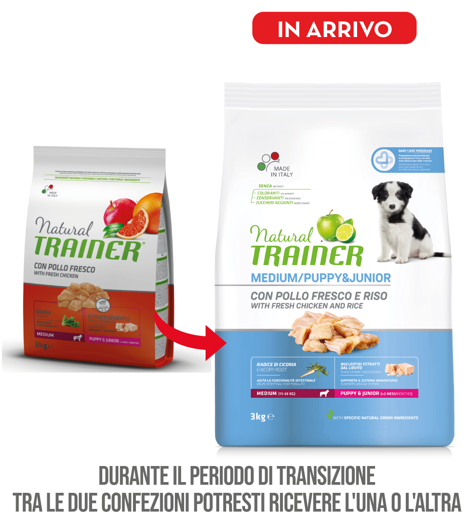 Trainer Natural - Medium - Puppy&Junior - 3 kg | AnimalStore