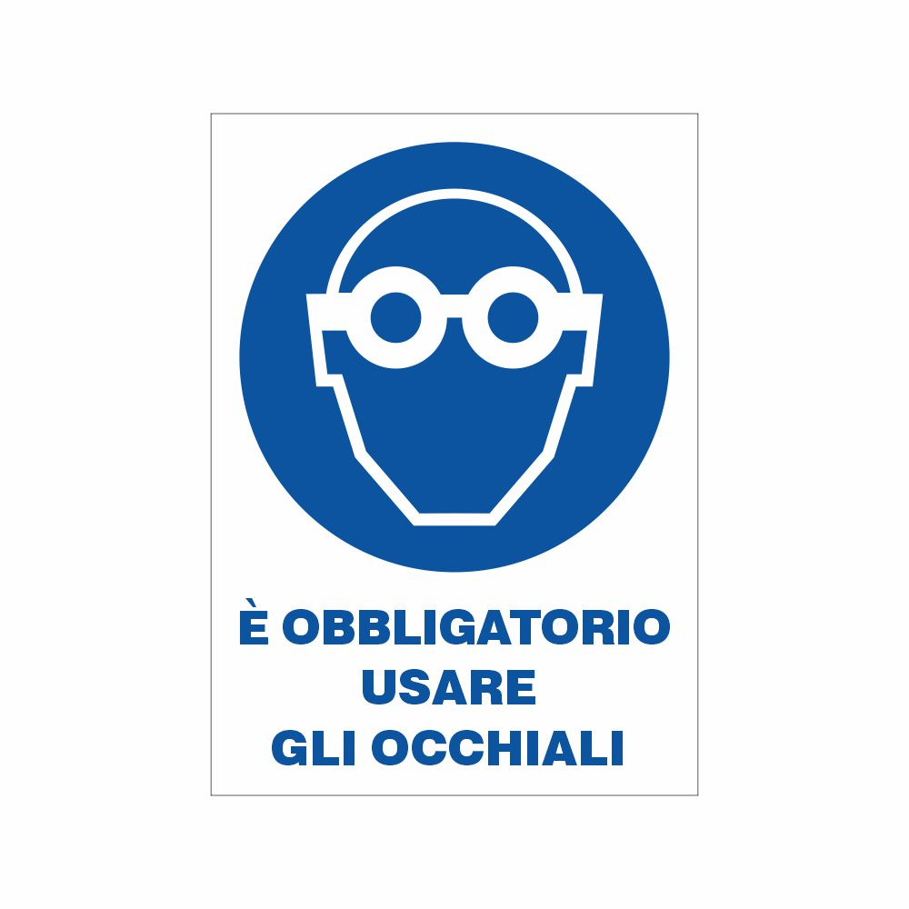 Centro Sill Shop - Cartello Obbligatorio usare gli occhiali ...