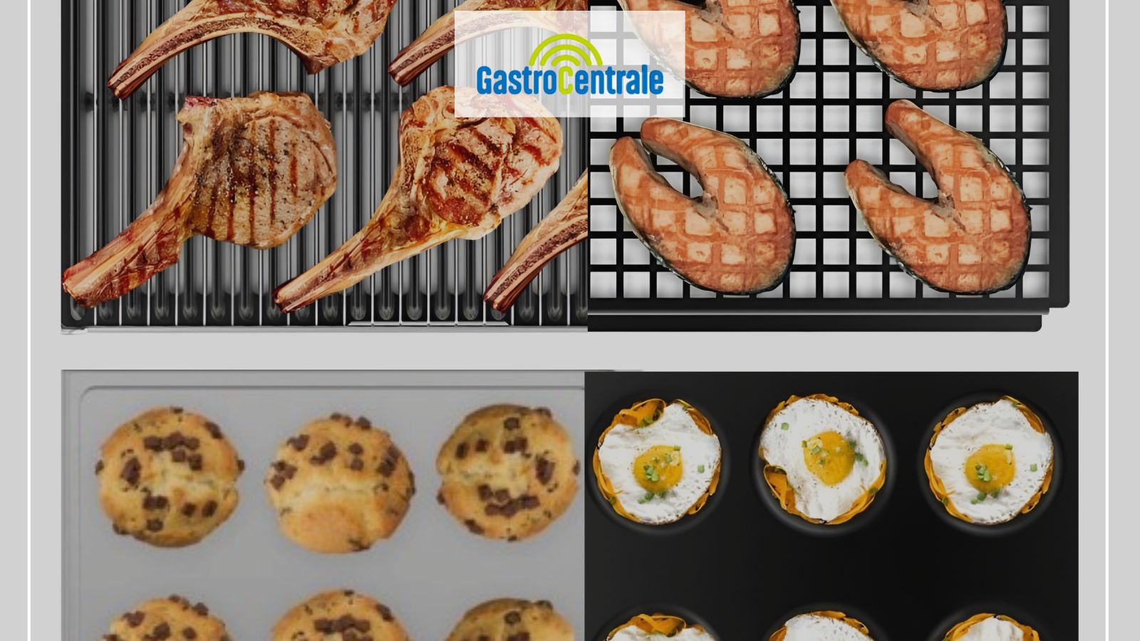 Teglie Gastronorm, teglie Euronorm e griglie per cucina professionale