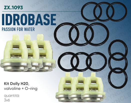 Kit Dolly H20 IDROBASE valido per pompe NMT 1520, NMT 1820, NMT 2120 ...