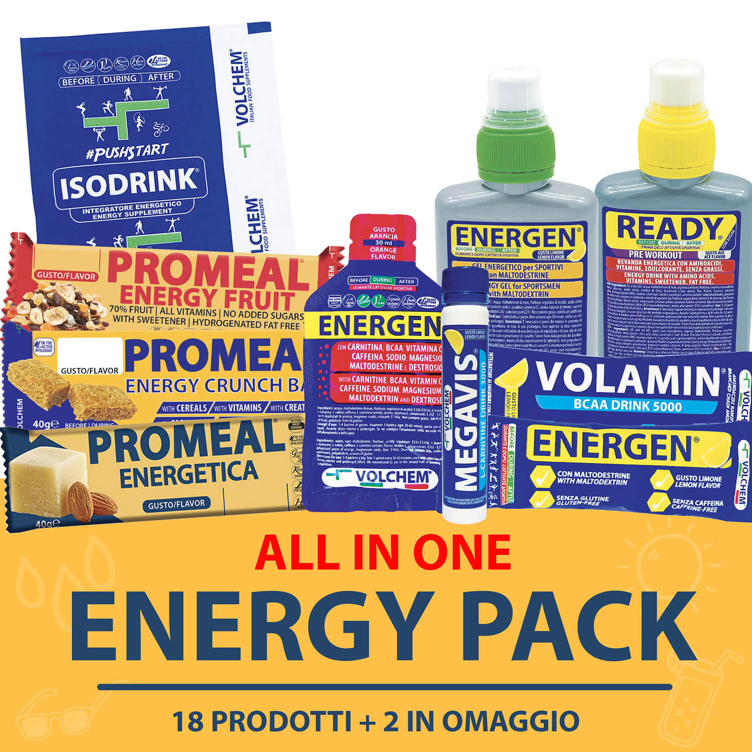 Energy Pack, mix of energy supplement | Volchem srl
