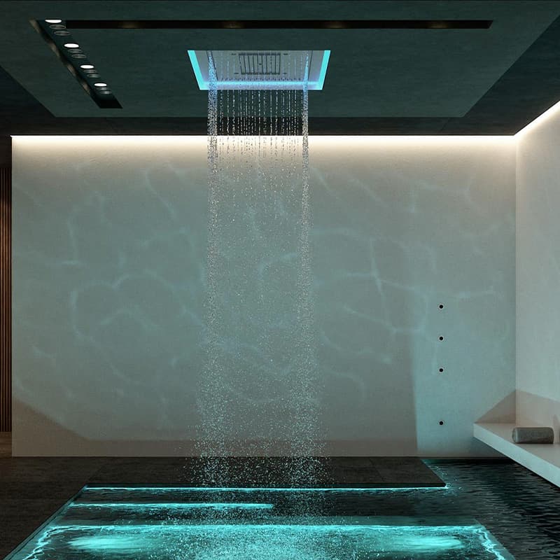 Showers, emotional baths and chromotherapy: functions, models and benefits