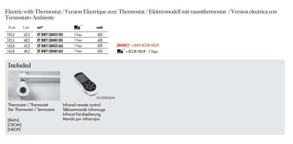 Radiatore elettrico Rabbit 13 Antrax | Gaia Interni di Emmegi Snc