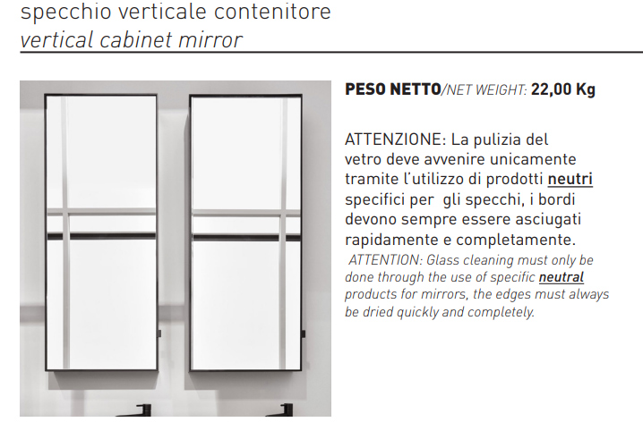 Mirror Container Simple Tall Box Ceramics Cielo | Gaia Interni di ...