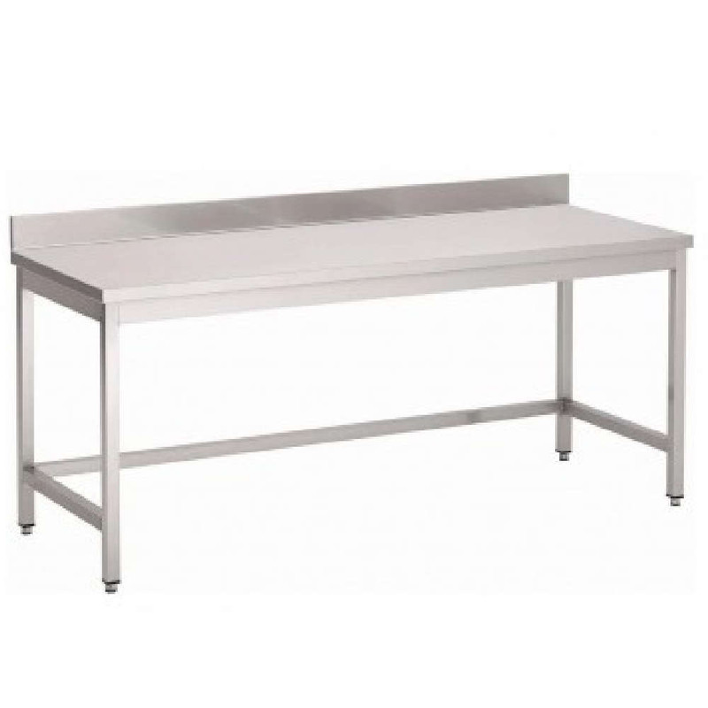 Tavolo Inox Amitek TDT187A - Dim. 180x70x95h cm e Alzatina