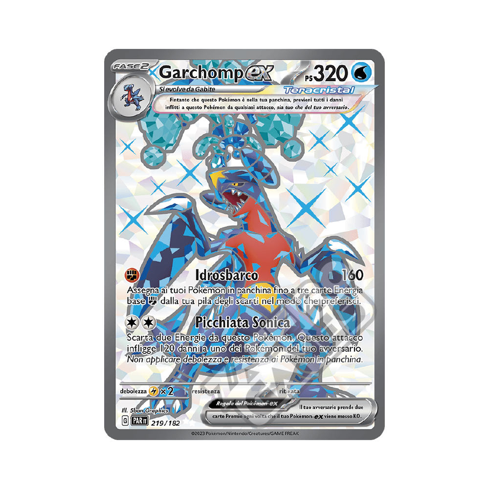 219/182 Garchomp ex Teracristal Full Art (ITA) – Paradosso Temporale ...