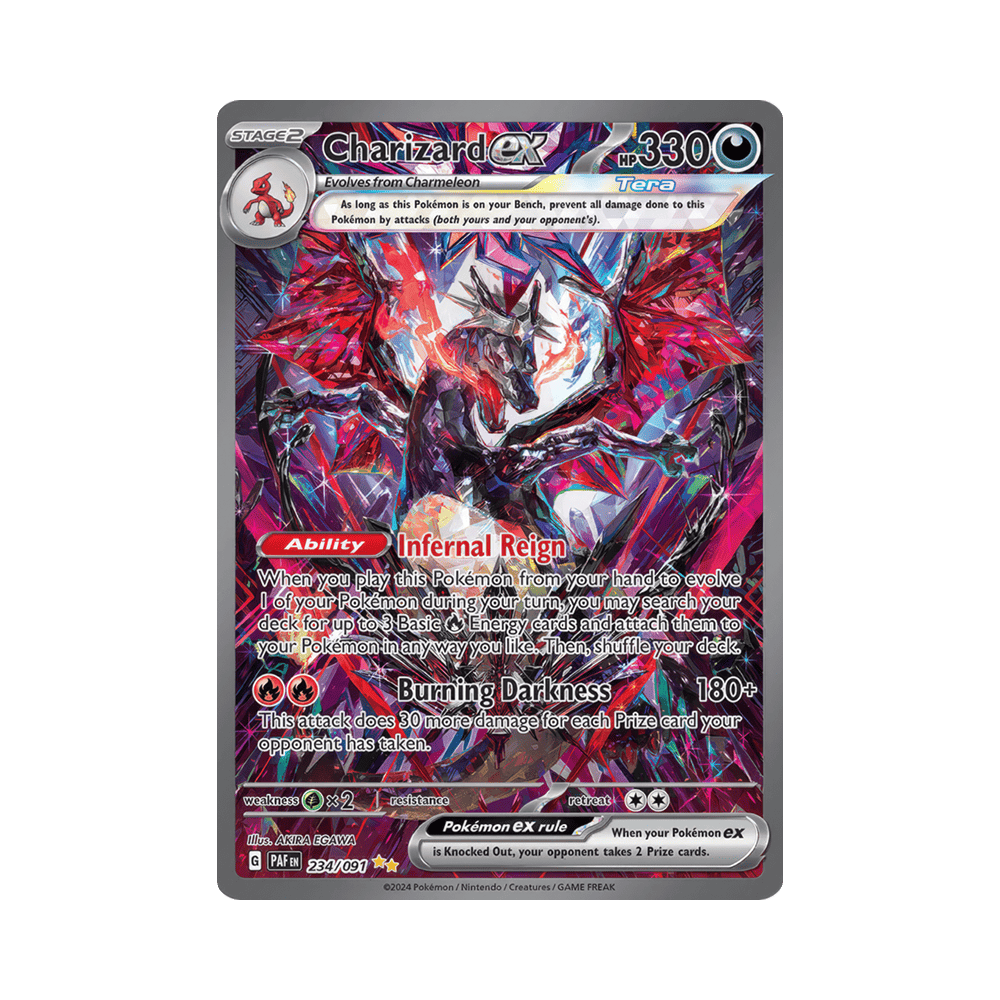 234/091 Charizard ex Teracristal Ultrarara Shiny Alternative Art (ITA ...