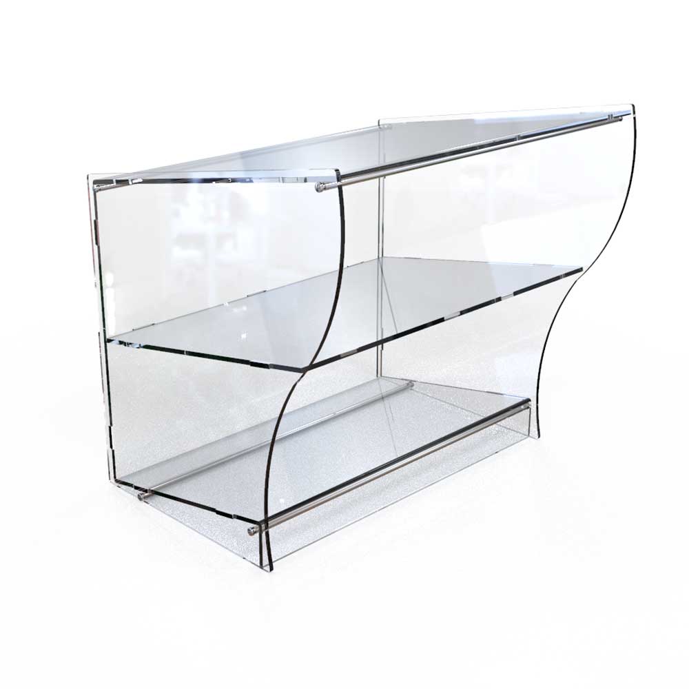 Curved showcase with 3 shelves - Martellato | Martellato