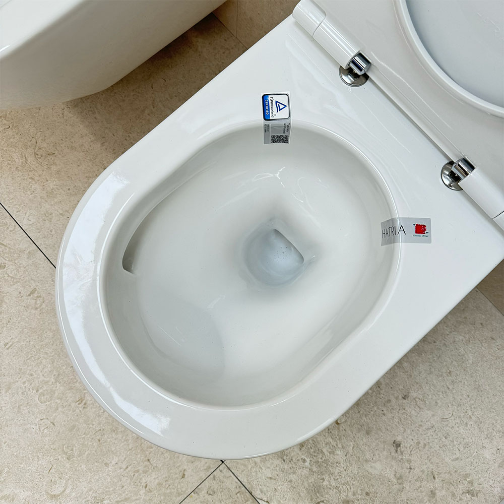 Set Sanitari Hatria Centrica Sospesi WC Pure Vortex e Bidet con sedile ...