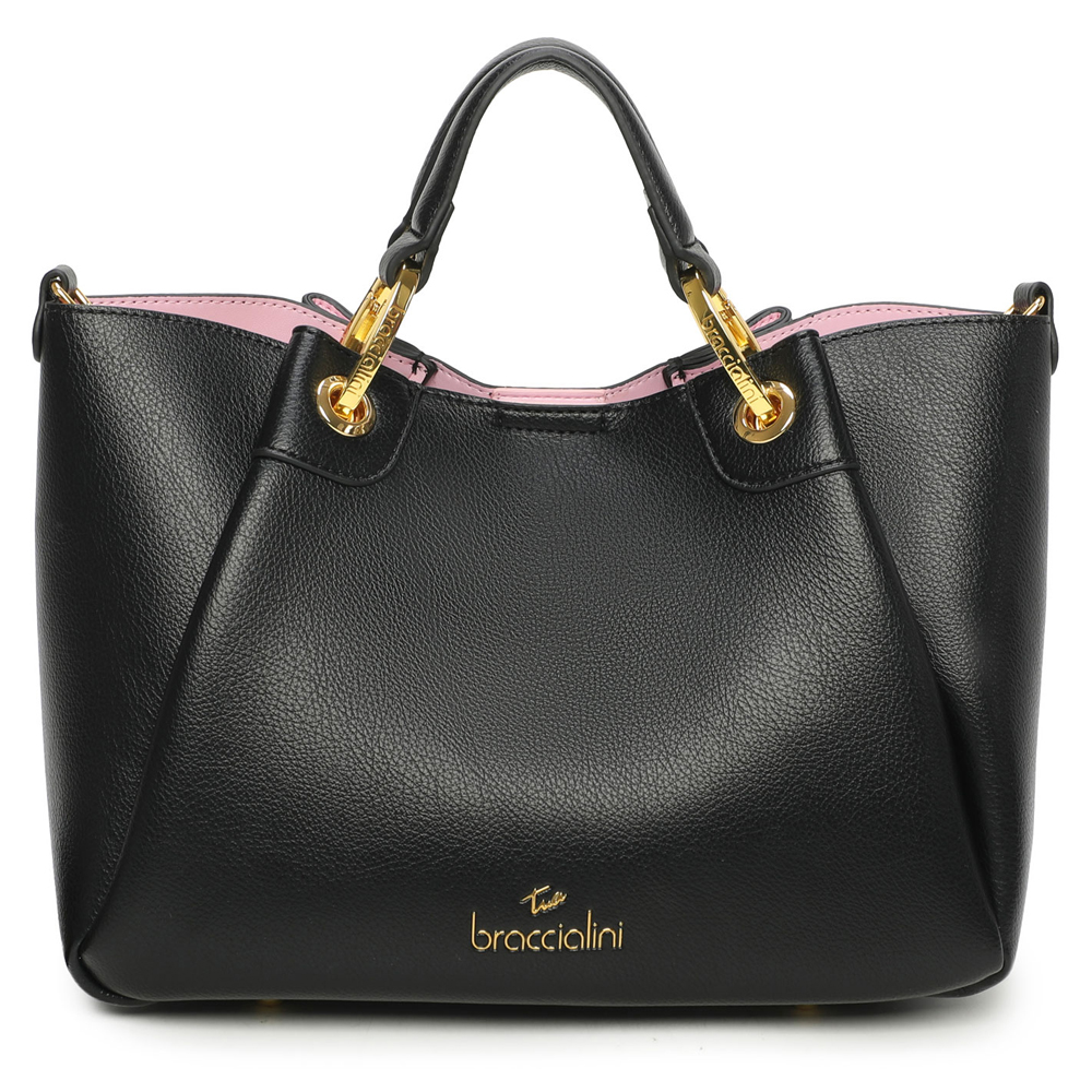 Braccialini Amy Borsa a mano e tracolla B18141 Nero | LaBorsetteria.com