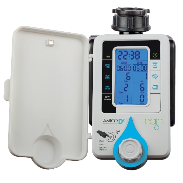 Rain AMICO-D2 DIAL 2 uscite programmatore digitale da rubinetto | Planet4garden