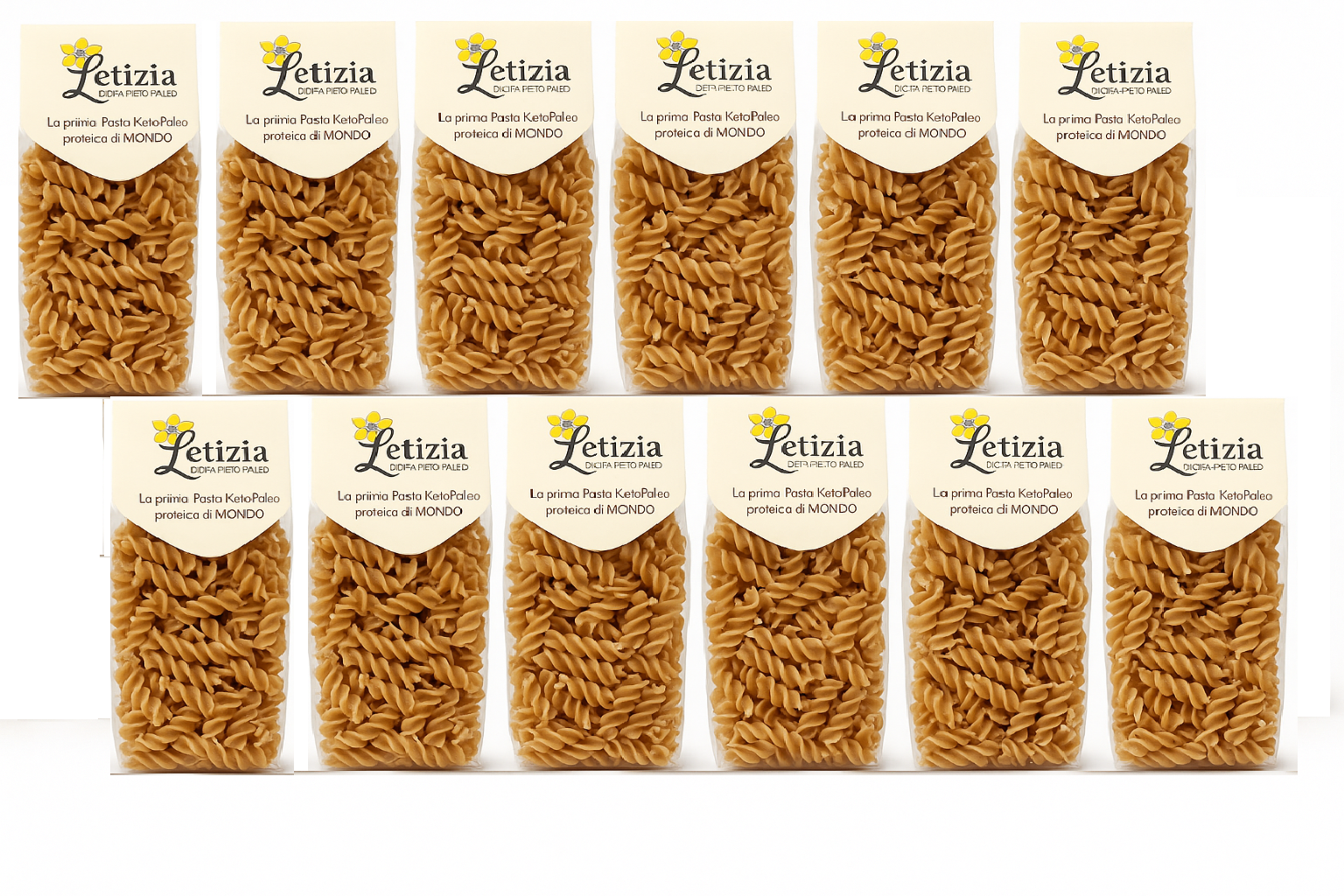 Letizia la Prima PASTA Keto-Paleo al Mondo. PACCHETTO DA 12 confezioni ...