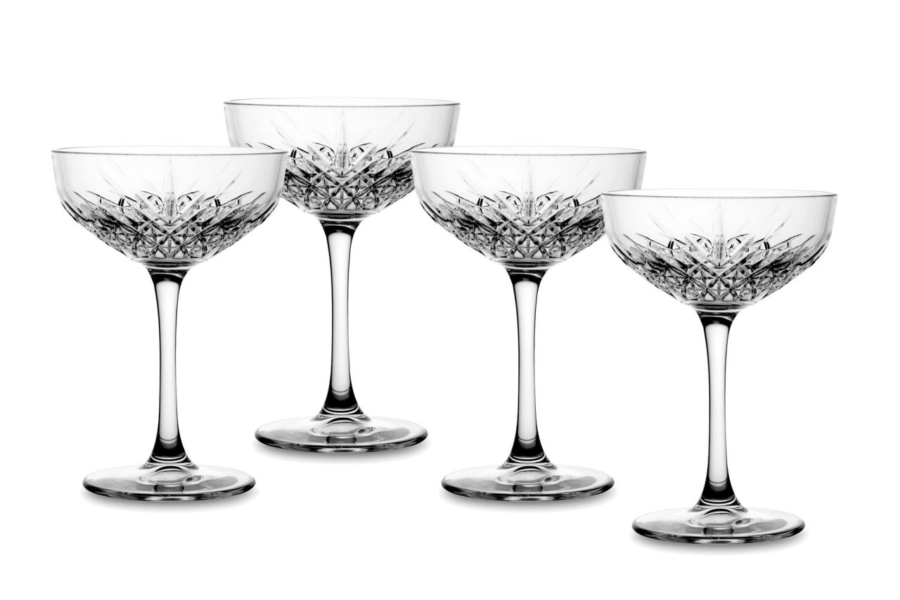 Set 4 Coppe Champagne in vetro Timeless CL 27 | Varottostore