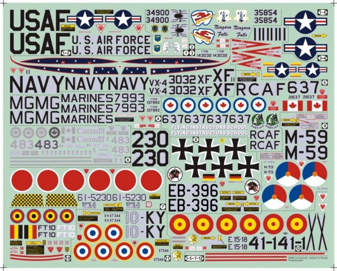 LOCKHEED T-33 COLOURS & MARKINGS