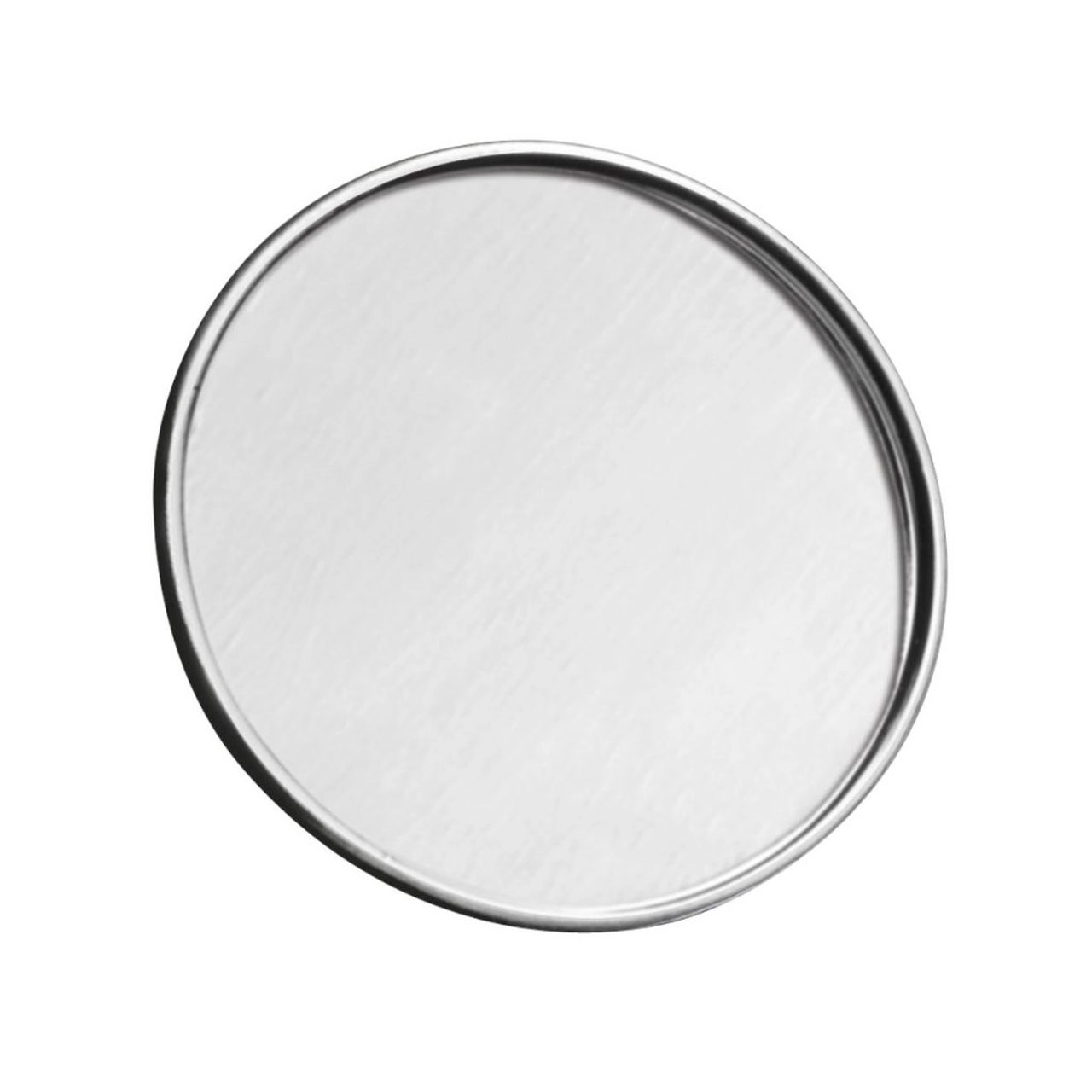 Spilla rotonda con incavo in metallo lucido | Varottostore