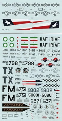 F-4D Phantom Decals 1/72 - HI-DECAL LINE 72055