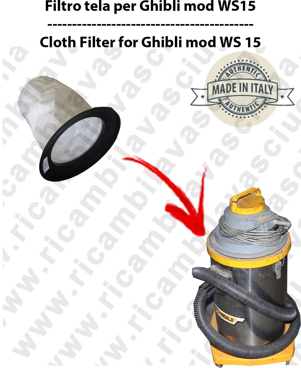 Canvas Filter for vacuum cleaner GHIBLI model WS15 | Inclemashop com