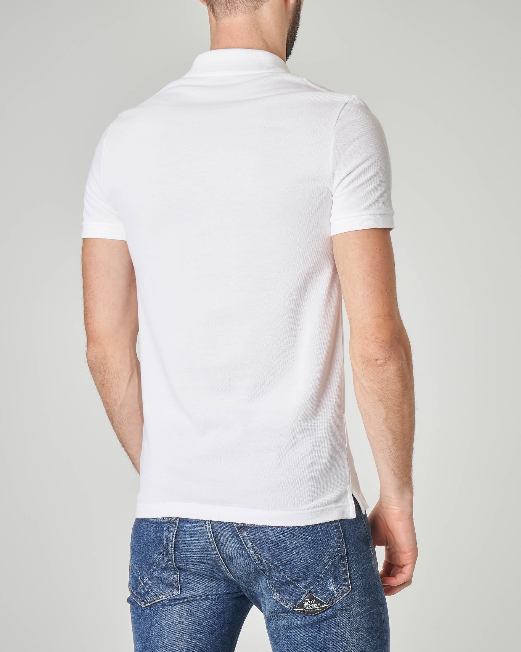 Polo bianca slim fit PH4012 in petit piqué - Lacoste