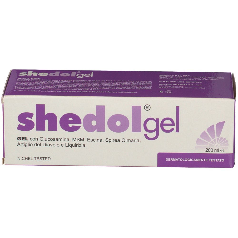 SHEDOL GEL 200 ML PER IL CONTRASTO DEGLI STATI DI TENSIONE LOCALIZZATI ...