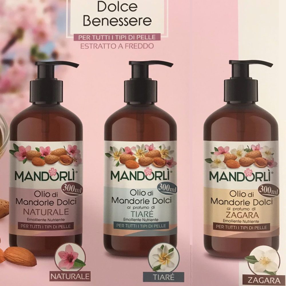 MANDORLÌ - OLIO DI MANDORLE DOLCI PER TUTTI I TIPI DI PELLE | Cosmofarm.it