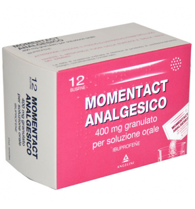 MOMENTACT ANALGESICO GRANULATO 12 BUSTINE: A BASE DI IBUPROFENE 400 MG ...