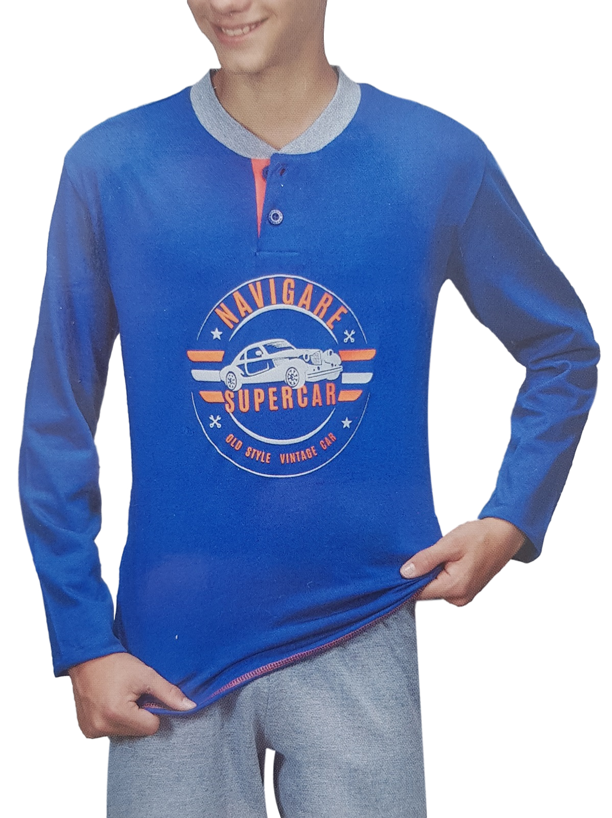 Intimo e Arredo Casa | NAVIGARE B215558. Pigiama Junior Ragazzo Cotone ...