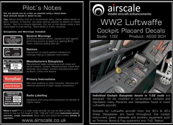 COCKPIT PLACARDS