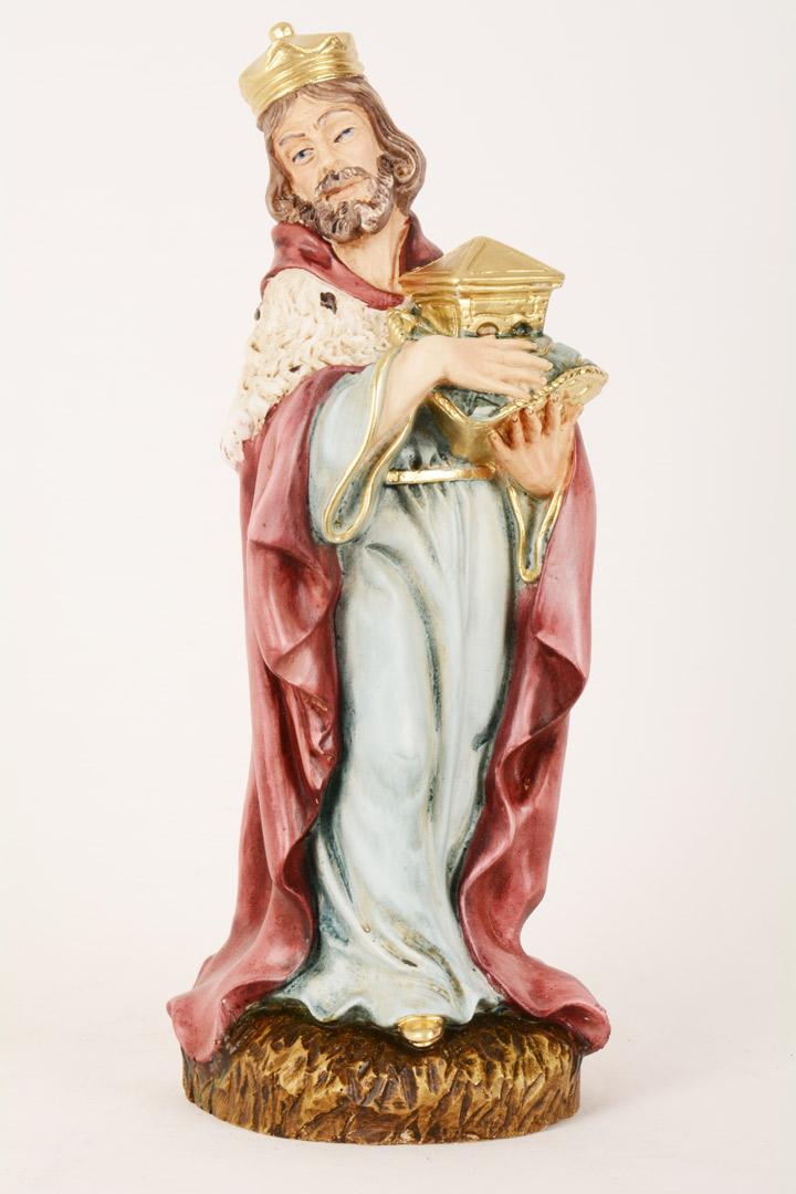 Re Magio Bianco per Presepe in Resina Colorata 30 cm | Pietrobon Bruno ...