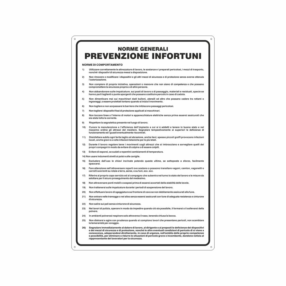 Centro Sill Shop - Cartello Istruzioni uso dpi | Segnaletica Centro Sill