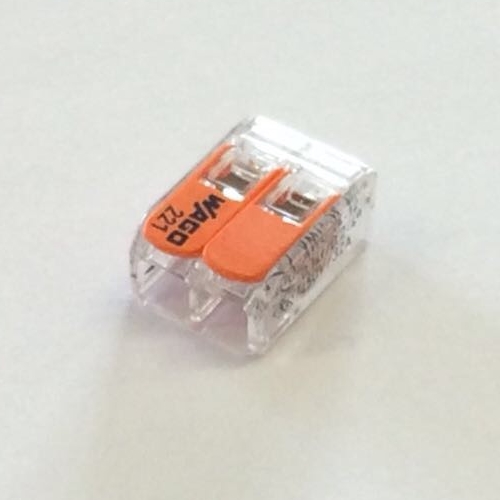 Connettore elettrico 2 poli 4 mmq - art. 221-412 Wago | vetrocristallo.it