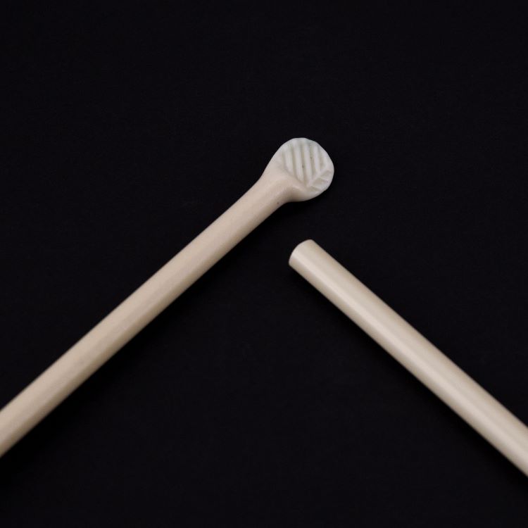 Bacchetta in Vetro di Murano L 33 cm Ø 8/9 mm colore AVORIO SCURO ...