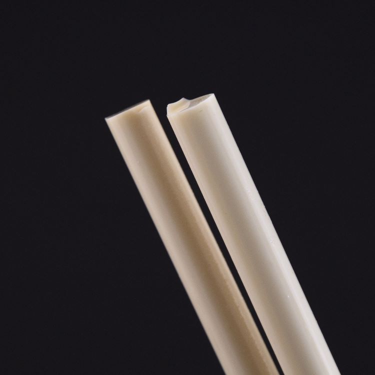 Bacchetta in Vetro di Murano L 33 cm Ø 8/9 mm colore AVORIO SCURO ...