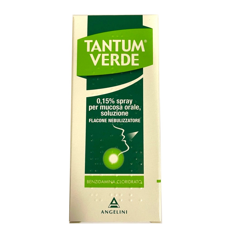 TANTUM VERDE 0,15% SPRAY PER MUCOSA ORALE - A BASE DI BENZIDAMINA ...