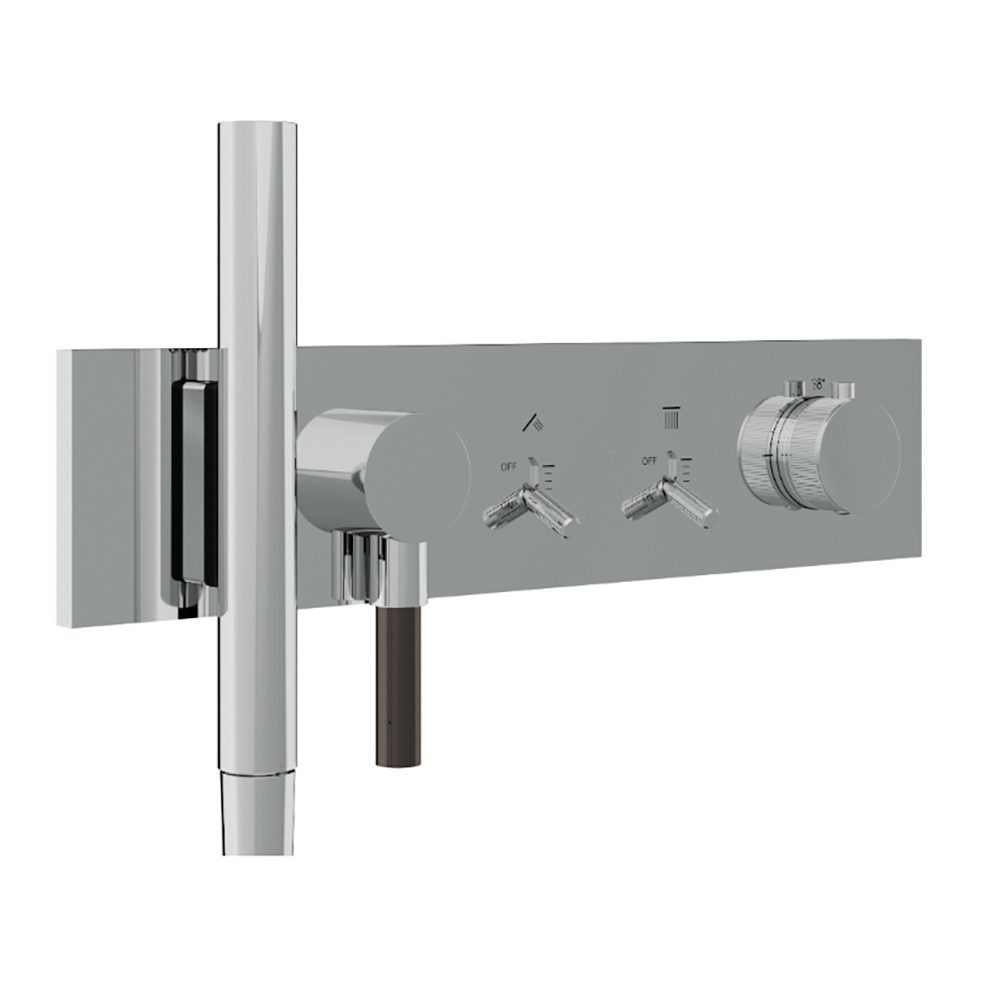 2-way thermostatic mixer with hand shower Watt Treemme | GaiaInterni