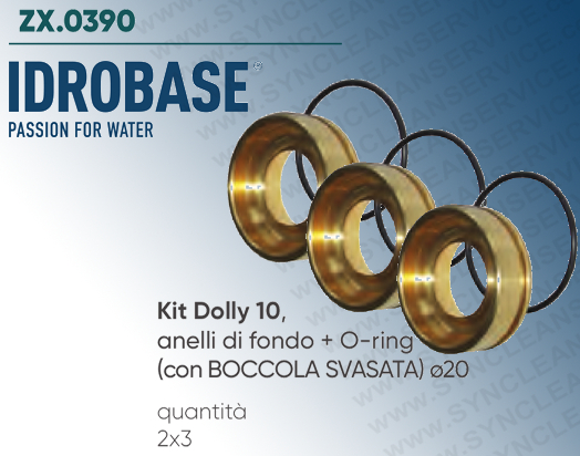 Kit Dolly 10 IDROBASE valido per pompe WS151, WS152, WS171 INTERPUMP ...