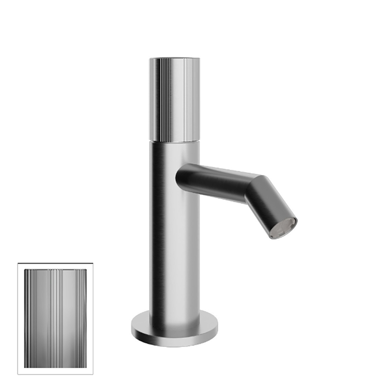 Miscelatore monocomando per bidet con maniglia zigrinata 28mm Treemme ...