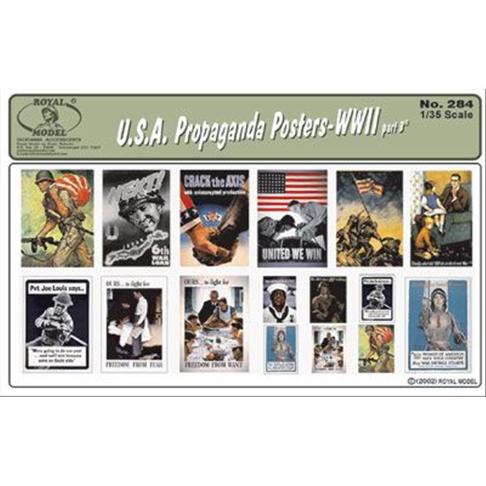 Royal Model: 1/35; U.S.A.Propaganda Posters-WWII (part 3°) | Steel Models