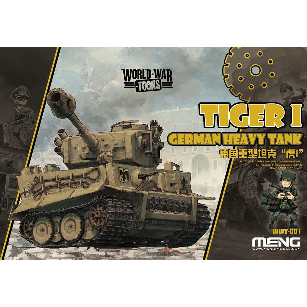 MENG WORLD WAR TOONS: German Heavy Tank Tiger I | Steel Models