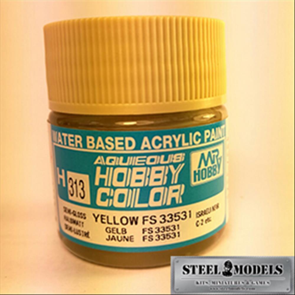 GUNZE SANGYO: Aqueous Hobby Color Yellow FS 33531, GIALLO FS33531 10 ml ...