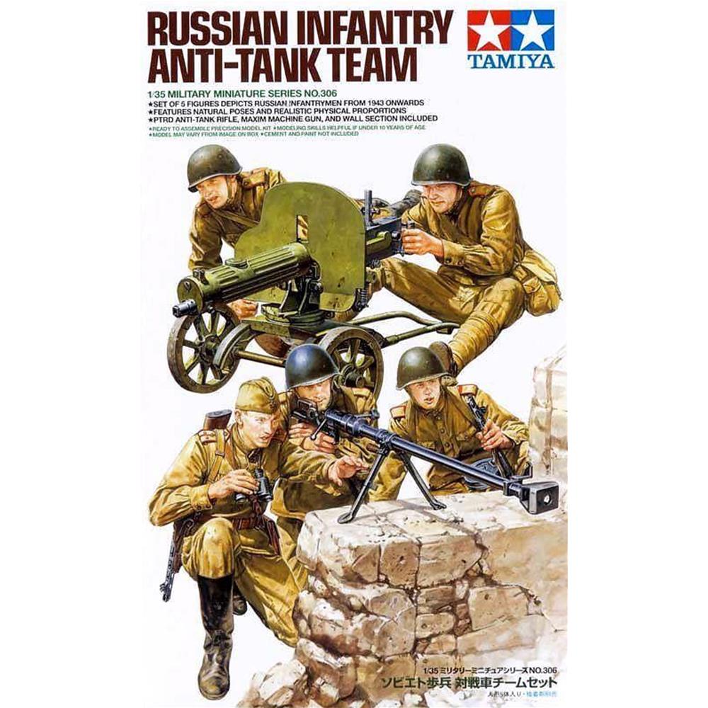 TAMIYA: 1/35; Russian Anti-Tank Team | Steel Models