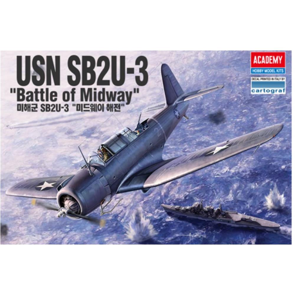 ACADEMY: 1/48; USN SB2U-3 Vindicator Battle of Midway | Steel Models