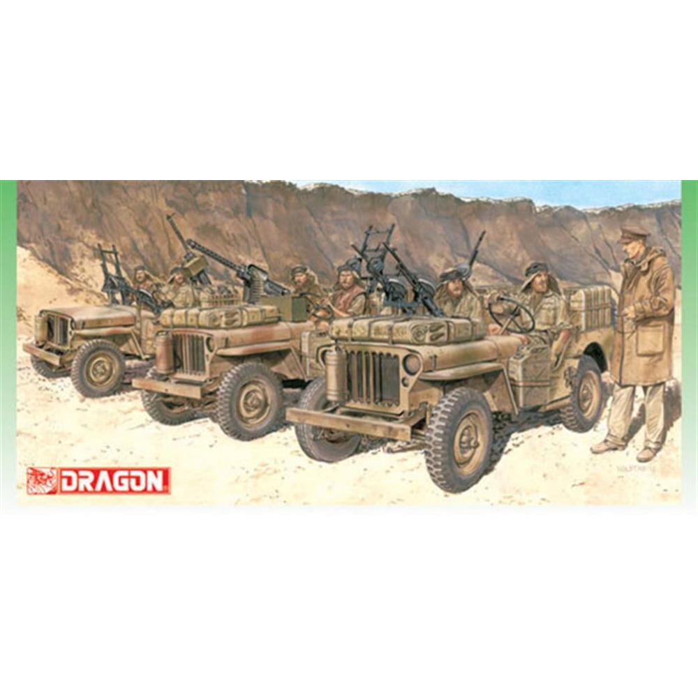 DRAGON: 1/35; SAS 4X4 Truck Unit w/Commander and Crews (SAS 80th ...