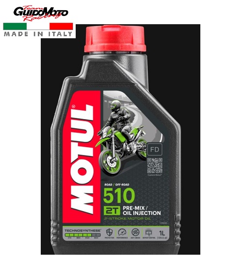 OLIO MOTUL 510 MISCELA SEMI SINTETICO MOTORI 2 TEMPI SCOOTER MOTOCICLI ...