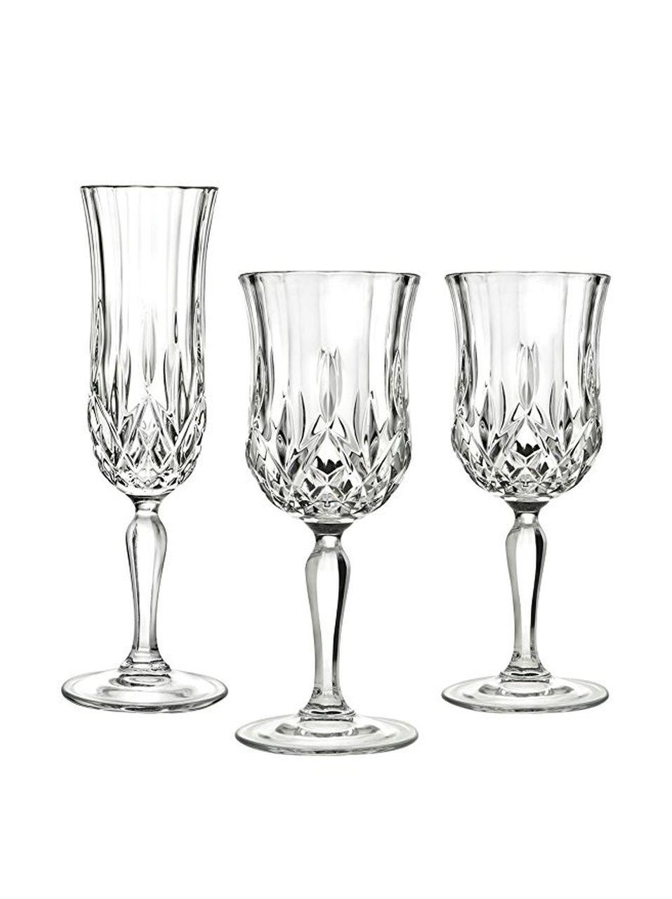 Set bicchieri in Cristallo 18 pz stile Opera Rcr in vetro cristallino ...