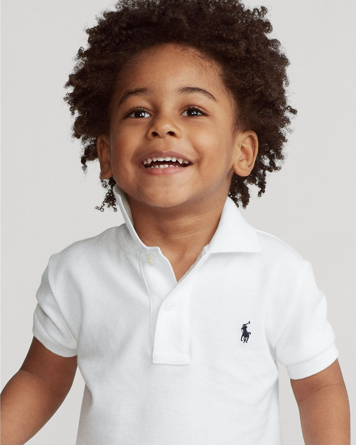 Polo bianca Ralph Lauren mezza manica in piquè con logo pony ricamato