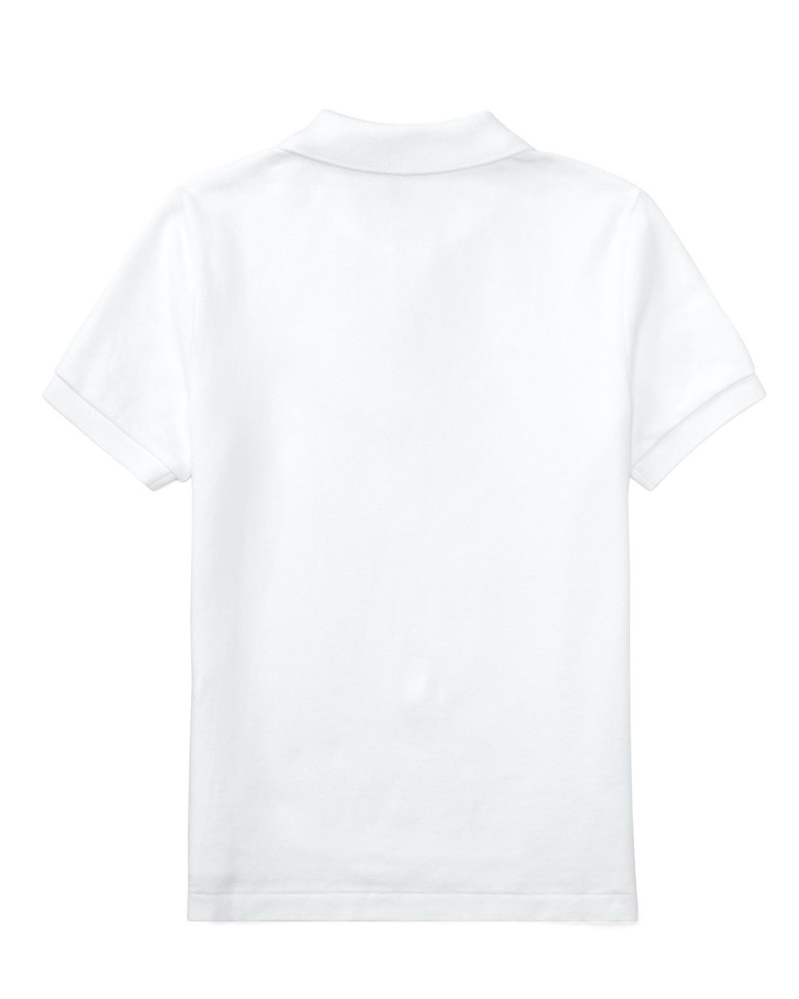 Polo bianca Ralph Lauren mezza manica in piquè con logo pony ricamato