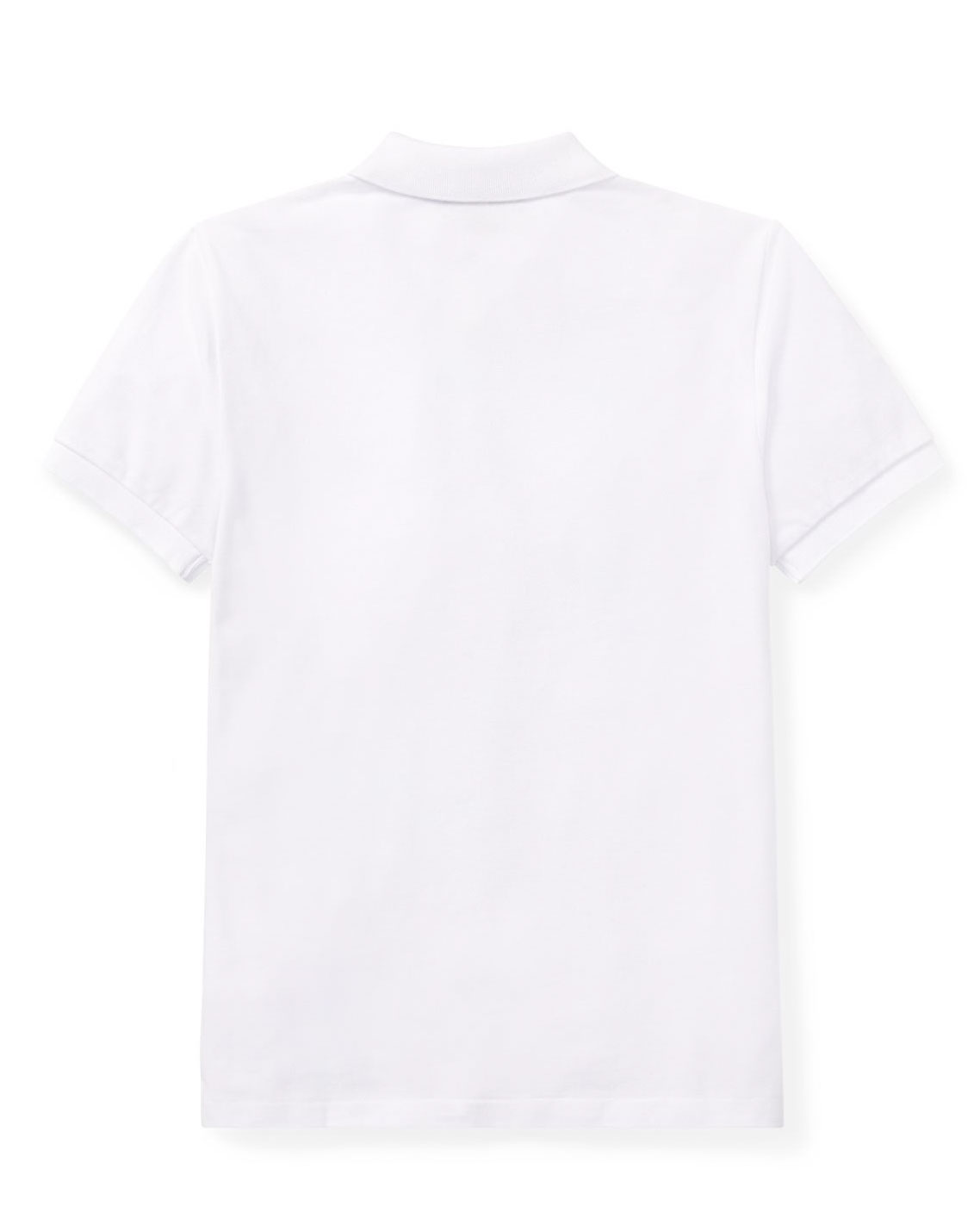 Polo bianca Ralph Lauren mezza manica in piquè con logo pony ricamato