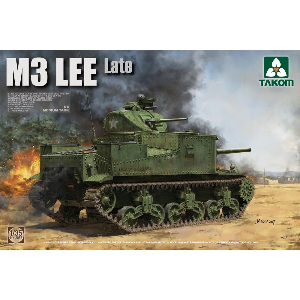 TAKOM MODEL: 1/35; US Medium Tank M3 Lee Late | Steel Models